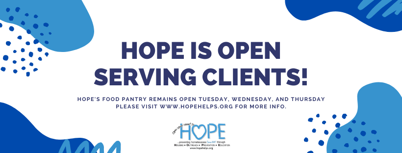 HOPE Helps – …preventing homelessness through: HOUSING · OUTREACH ...